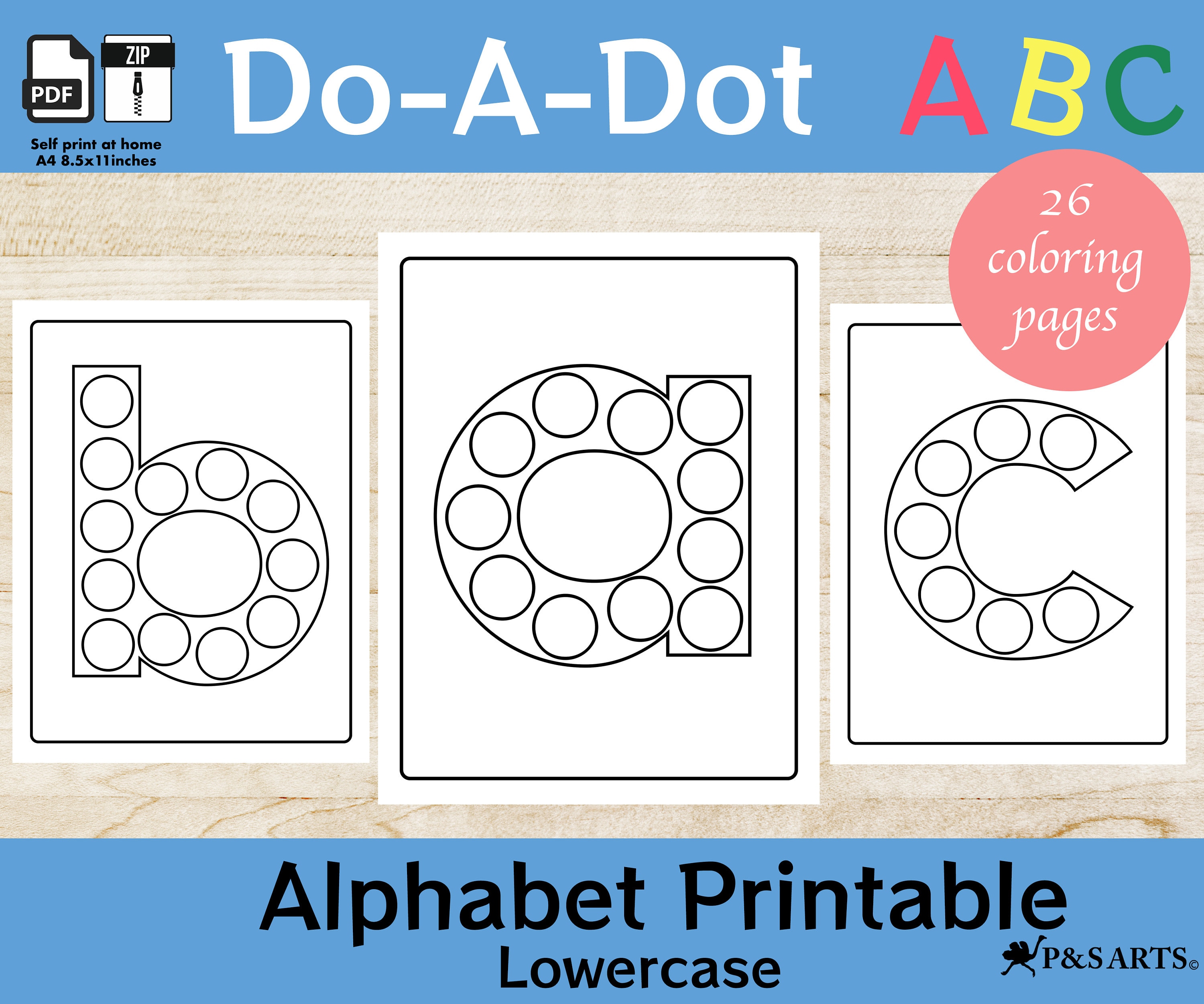 Do-a-dot Printable, Alphabet Lowercase, Activity for Kids and Toddlers ...