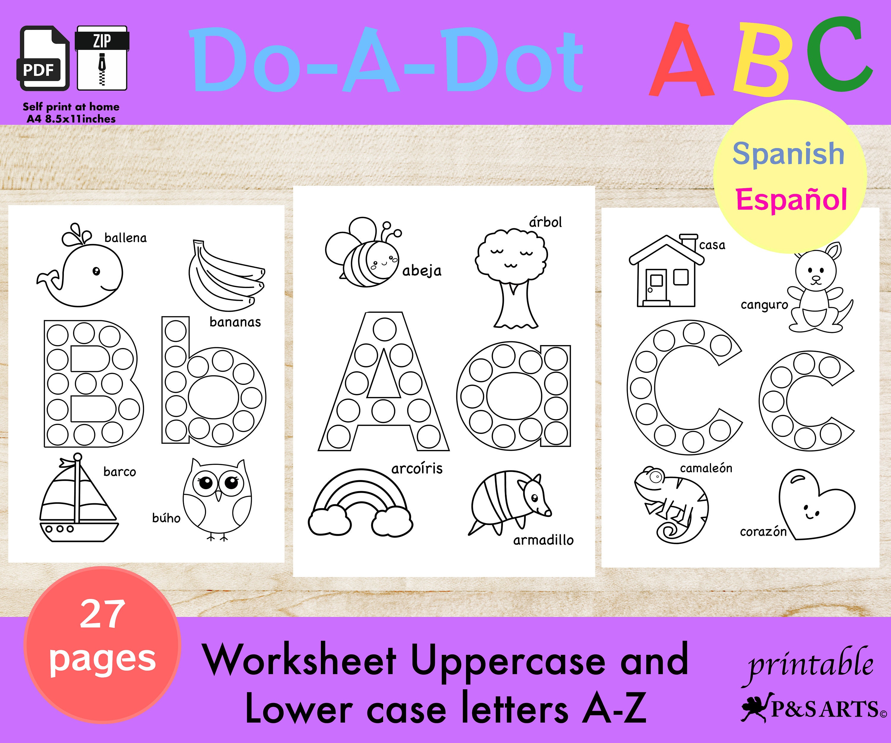 Do- A-dot Alphabet Printable Worksheets, Activity for Kids, Toddlers ...