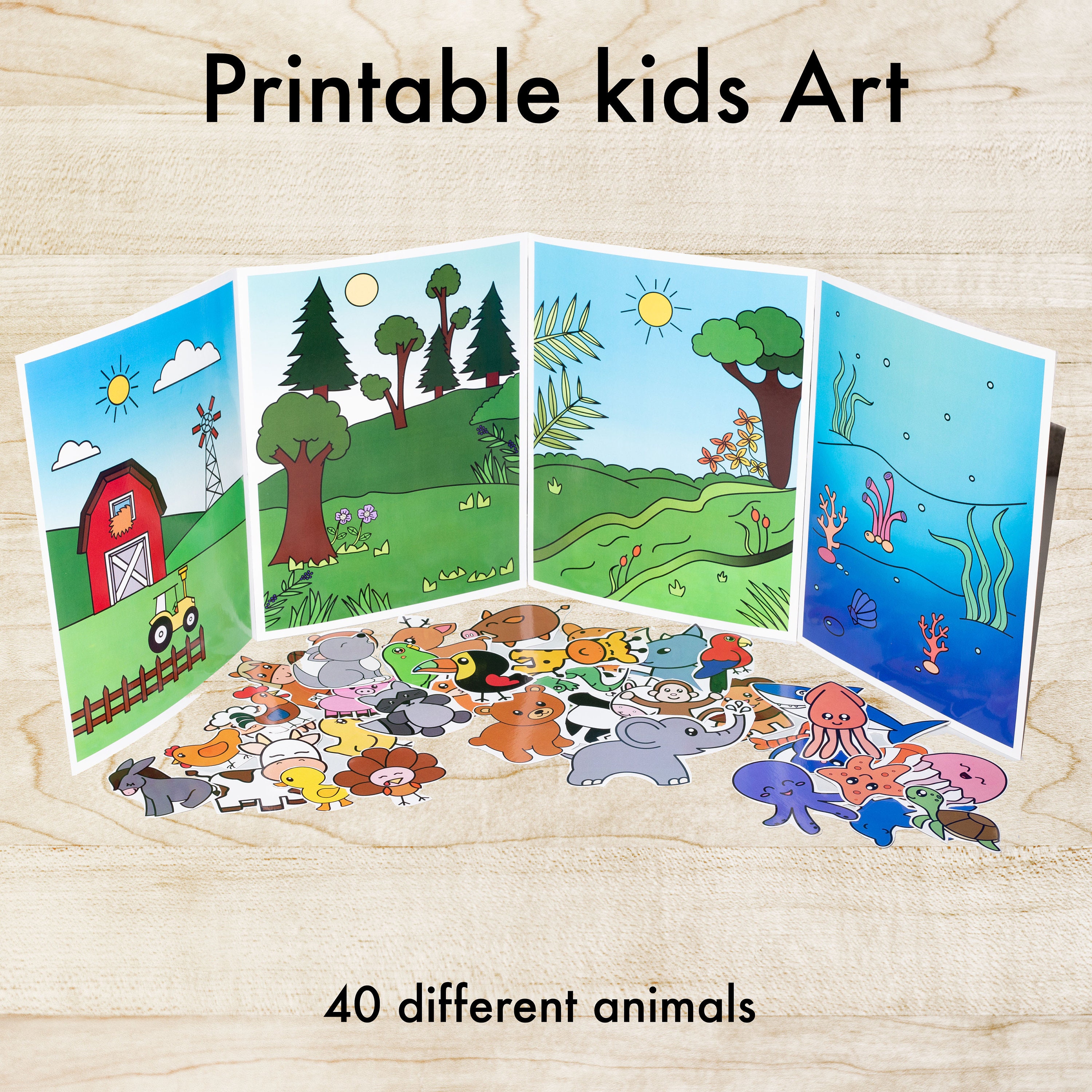 Learning Animals Printable, Matching Activities Preschool, Toddlers ...