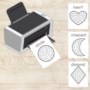Learning Shapes, Do a Dot Printable for Kids, Shapes Dot Marker ...