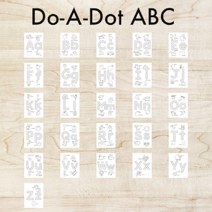 Do- A-DOT Alphabet Printable Worksheets, Activity for Kids, Toddlers ...