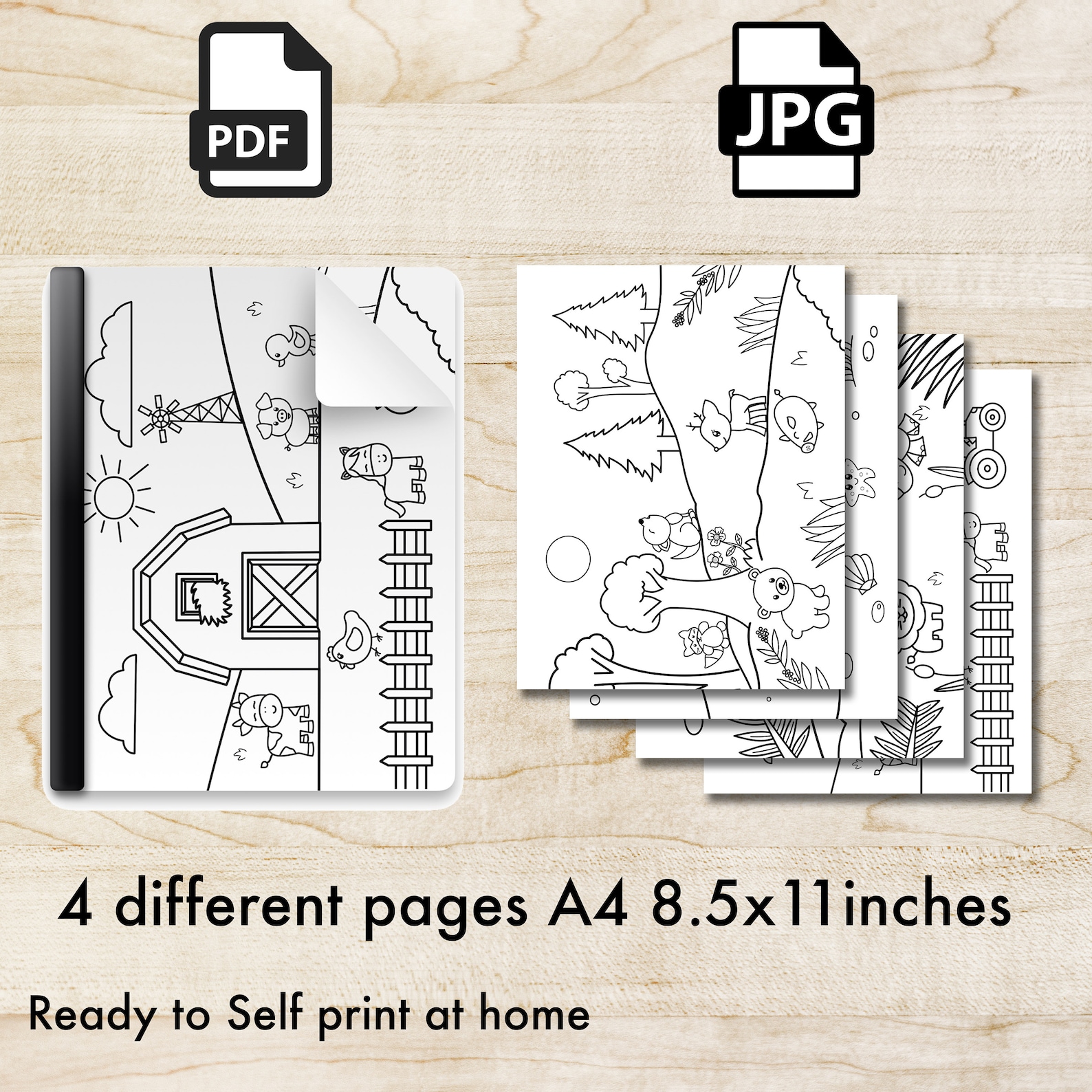 Animal Habitats Coloring Pages Printable, for Toddlers and Kids ...