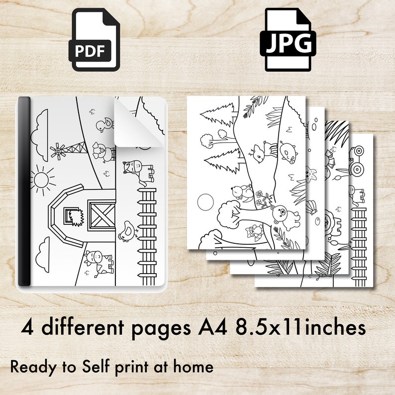 Animal Habitats Coloring Pages Printable, for Toddlers and Kids ...