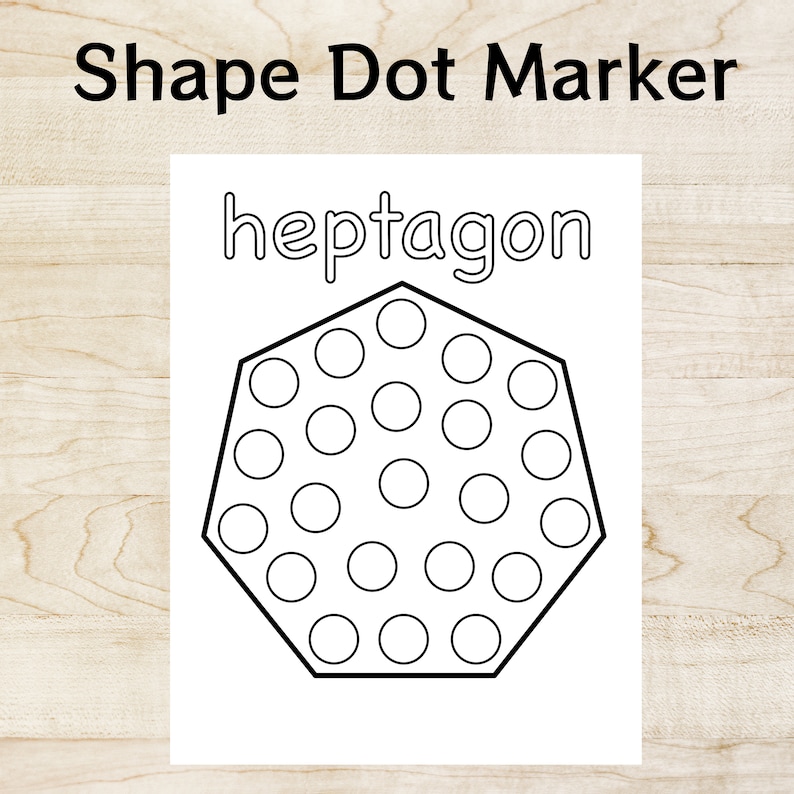 Learning Shapes, Do a Dot Printable for Kids, Shapes Dot Marker ...