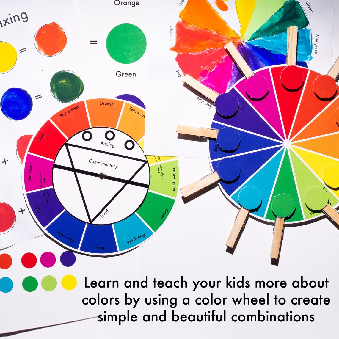 Color Wheel for Kids, Color Combinations Made Easy - Etsy
