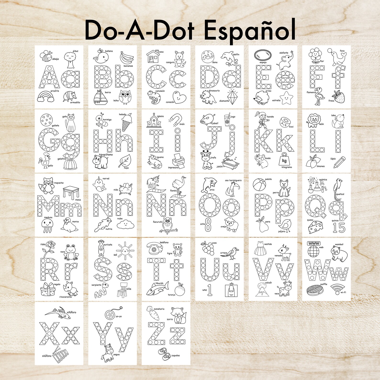 Do- A-dot Alphabet Printable Worksheets, Activity for Kids, Toddlers ...
