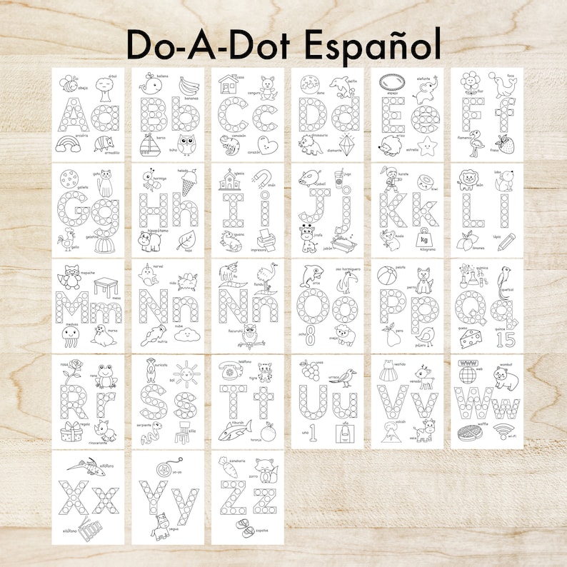 Do- A-dot Alphabet Printable Worksheets, Activity for Kids, Toddlers ...