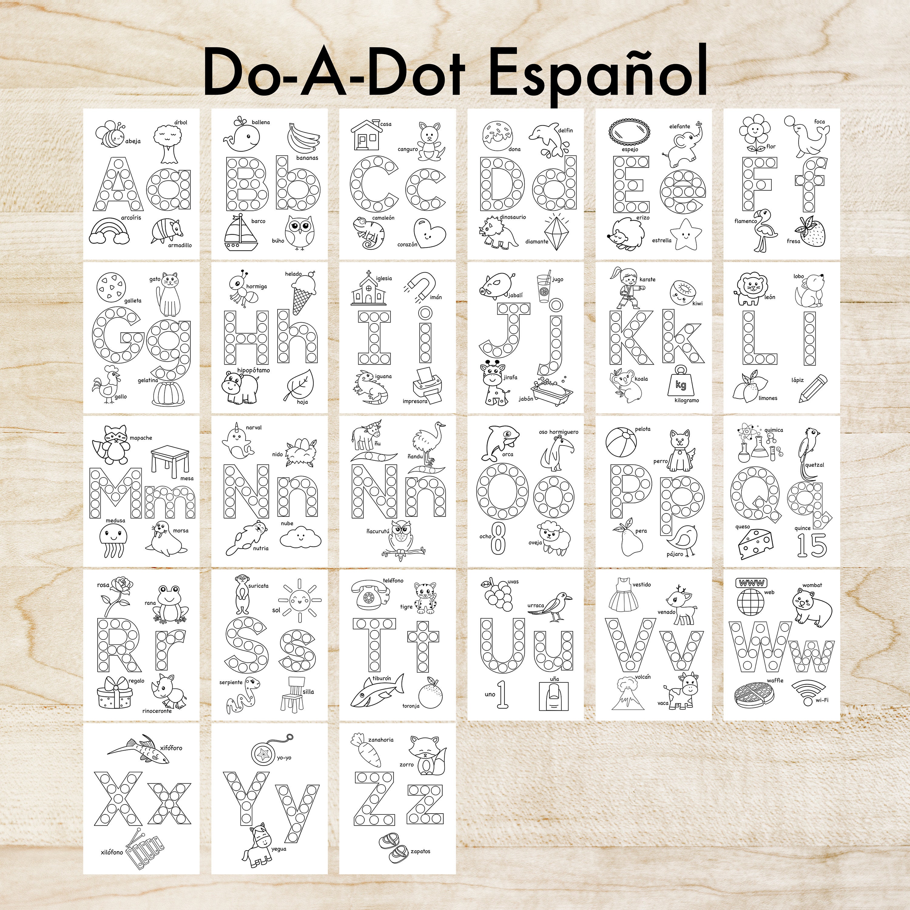 Do- A-dot Alphabet Printable Worksheets, Activity for Kids, Toddlers ...