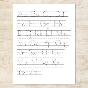 Alphabet Tracing Worksheet-printable Homeschool-preschool and ...