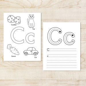 Alphabet Tracing Worksheet-printable Homeschool-preschool and ...