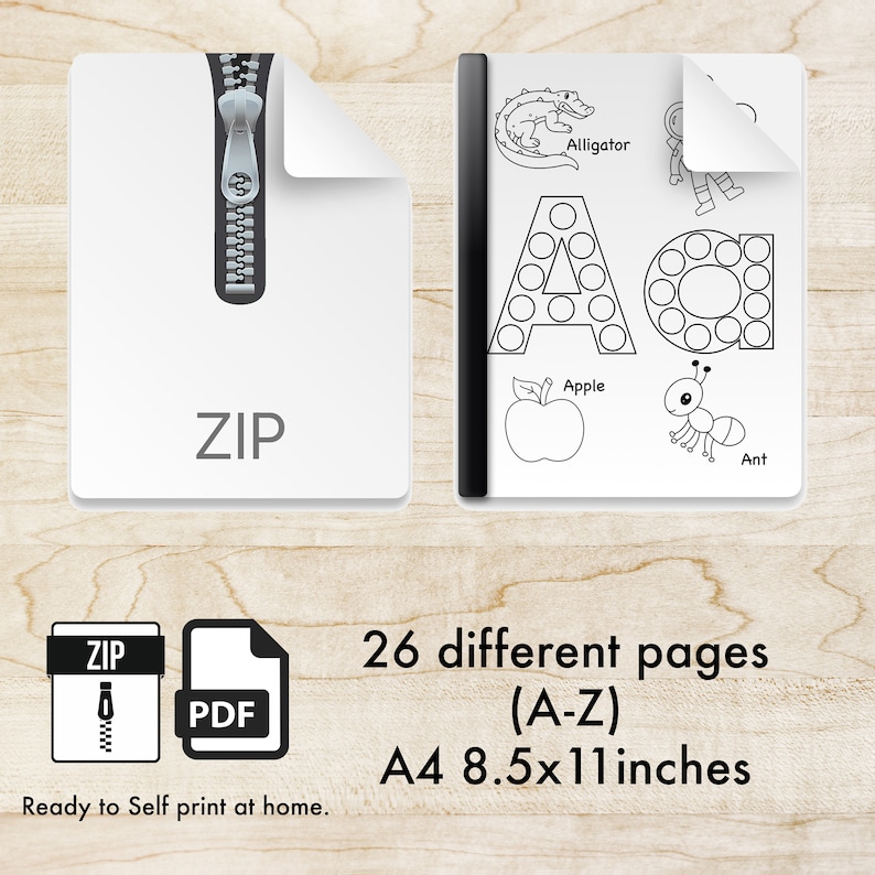 Do- A-DOT Alphabet Printable Worksheets, Activity for Kids, Toddlers ...