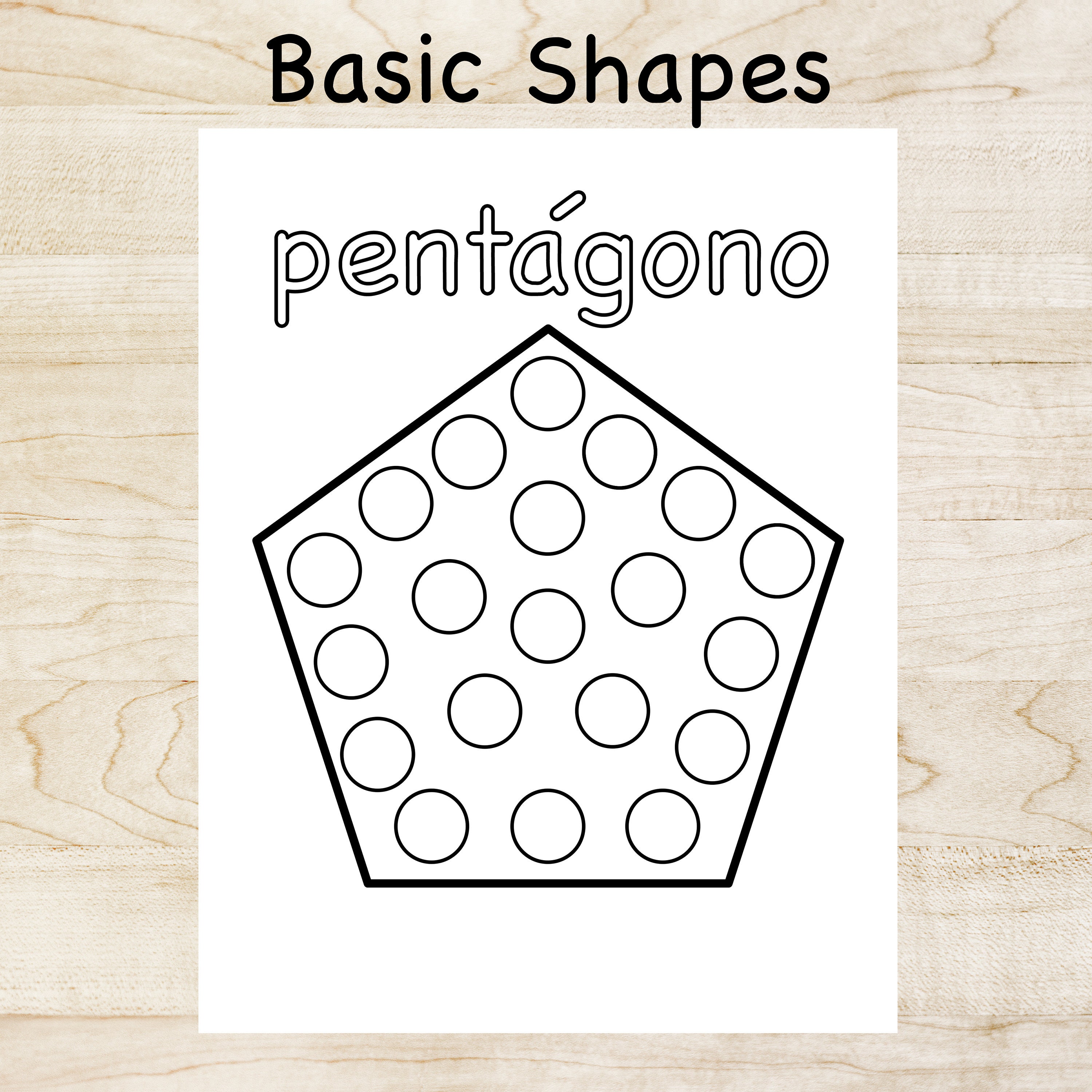 Learning Shapes, Do a Dot Printable for Kids, Shapes Dot Marker ...