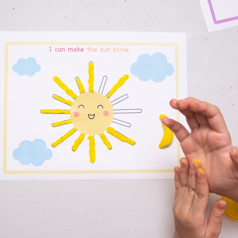 Play Dough Mats, Preschool Activity, Fun Printable for Kids and ...