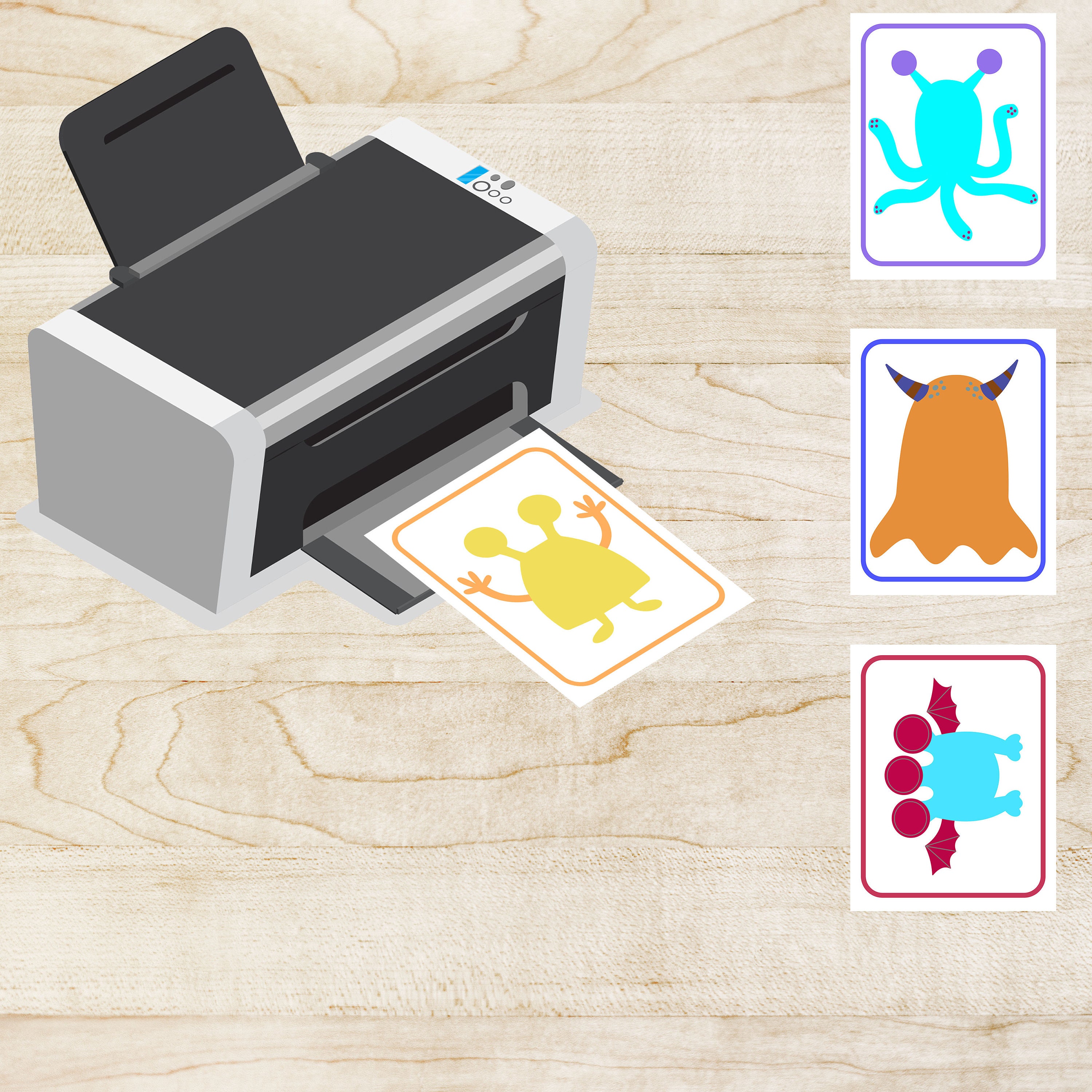 Monster Play Dough Mat, Printable Activity for Kids and Toddlers - Etsy