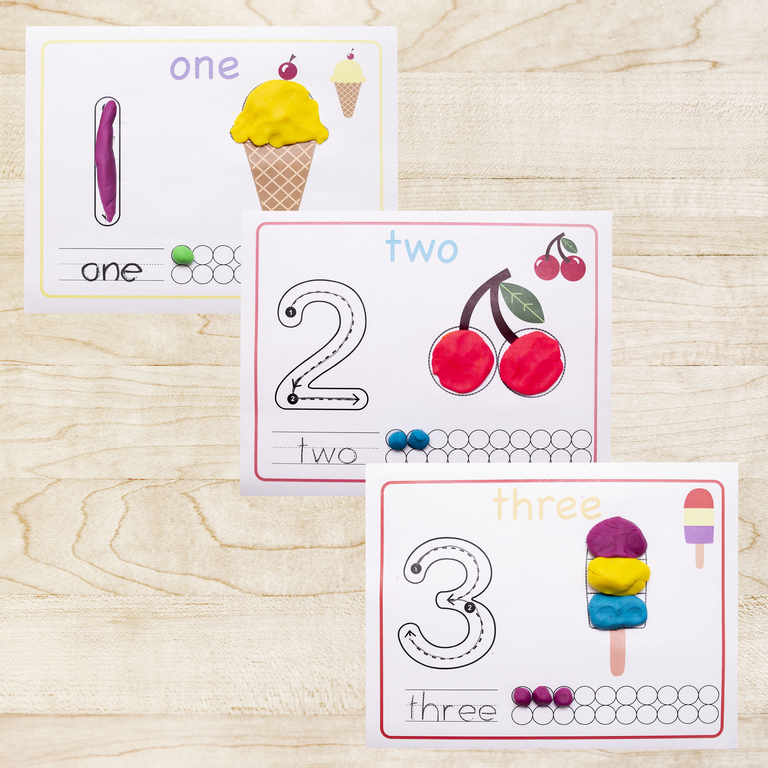 Playdough Mats Numbers 1-20 Toddler Activities, Learn to Count ...