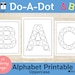 Do-a-dot Printable, Alphabet Uppercase, Activity for Kids and Toddlers ...