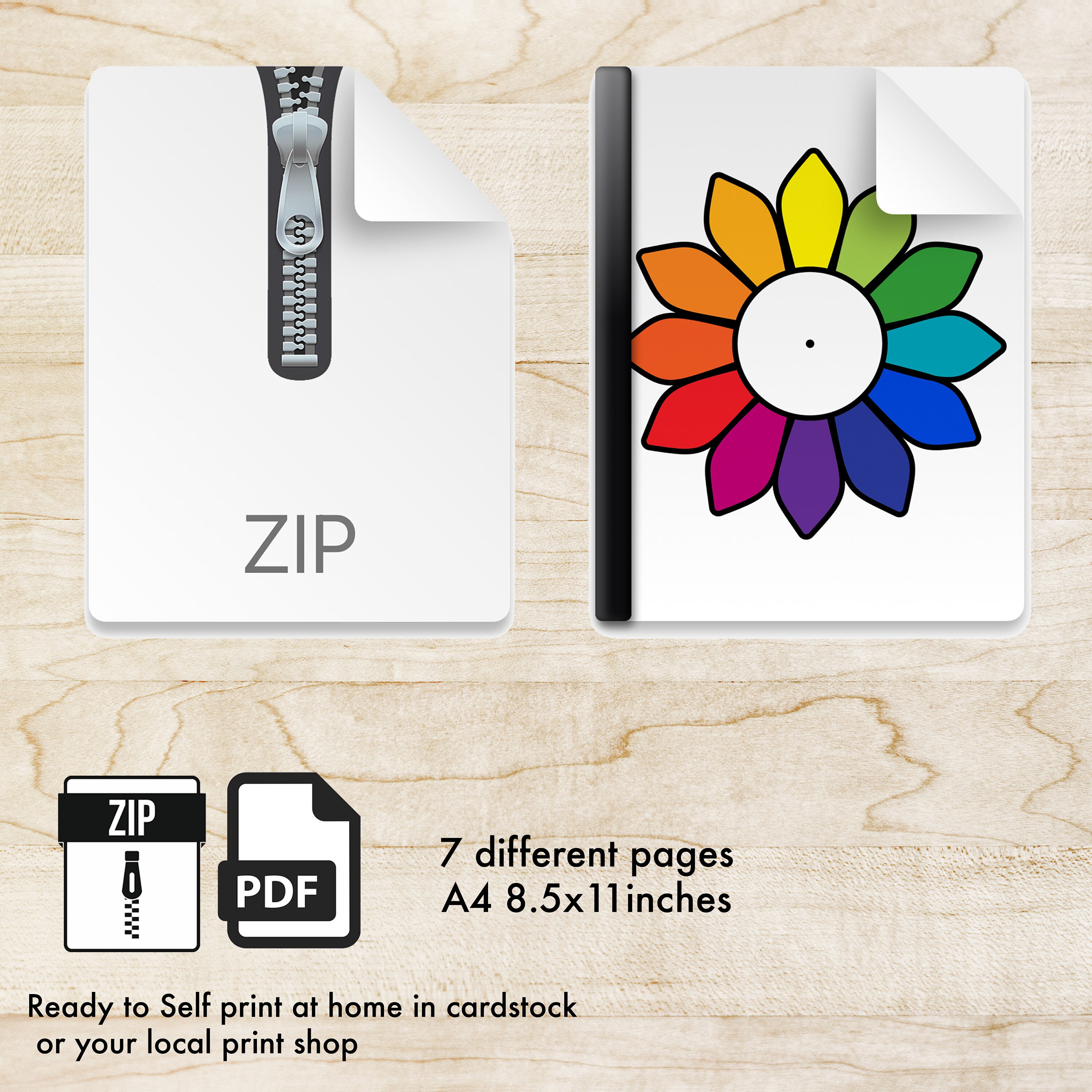 Flower Color Wheel for Kids, Color Combinations Made Easy and Cute ...