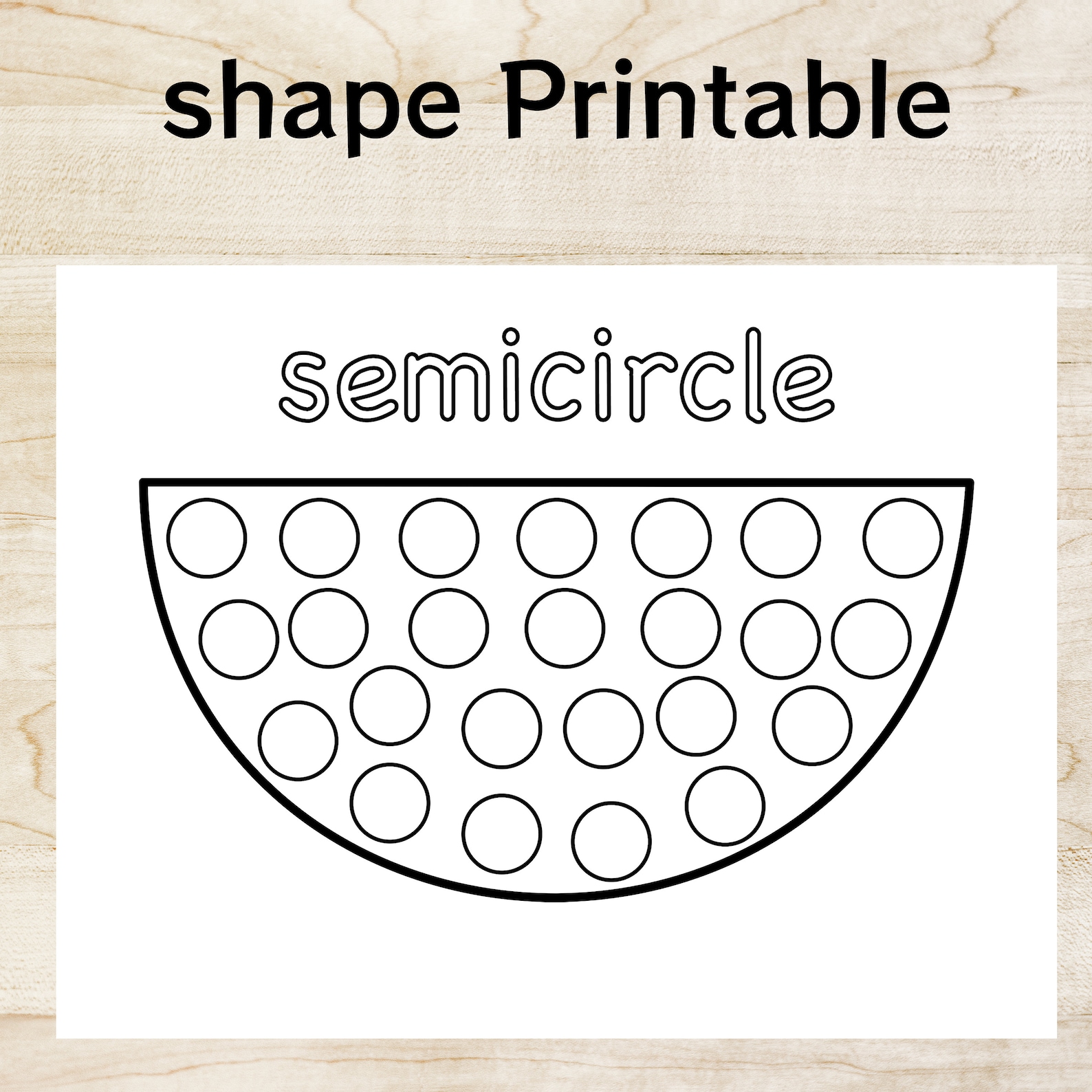 Learning Shapes, Do a Dot Printable for Kids, Shapes Dot Marker ...