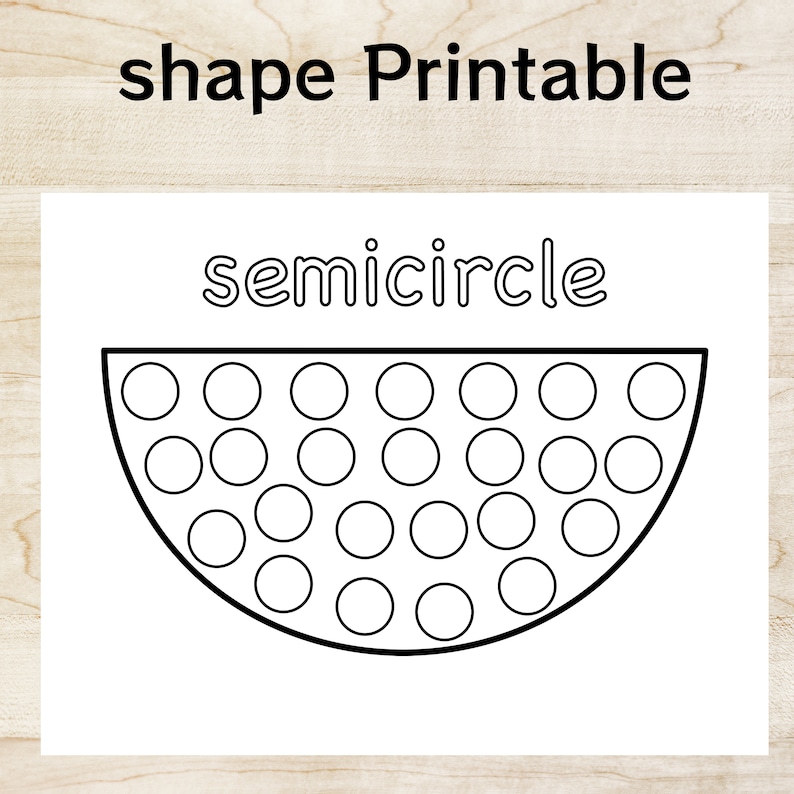 Learning Shapes, Do a Dot Printable for Kids, Shapes Dot Marker ...