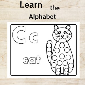 Dot Marker Printable, ABC Coloring Pages, Alphabet Preschool ...