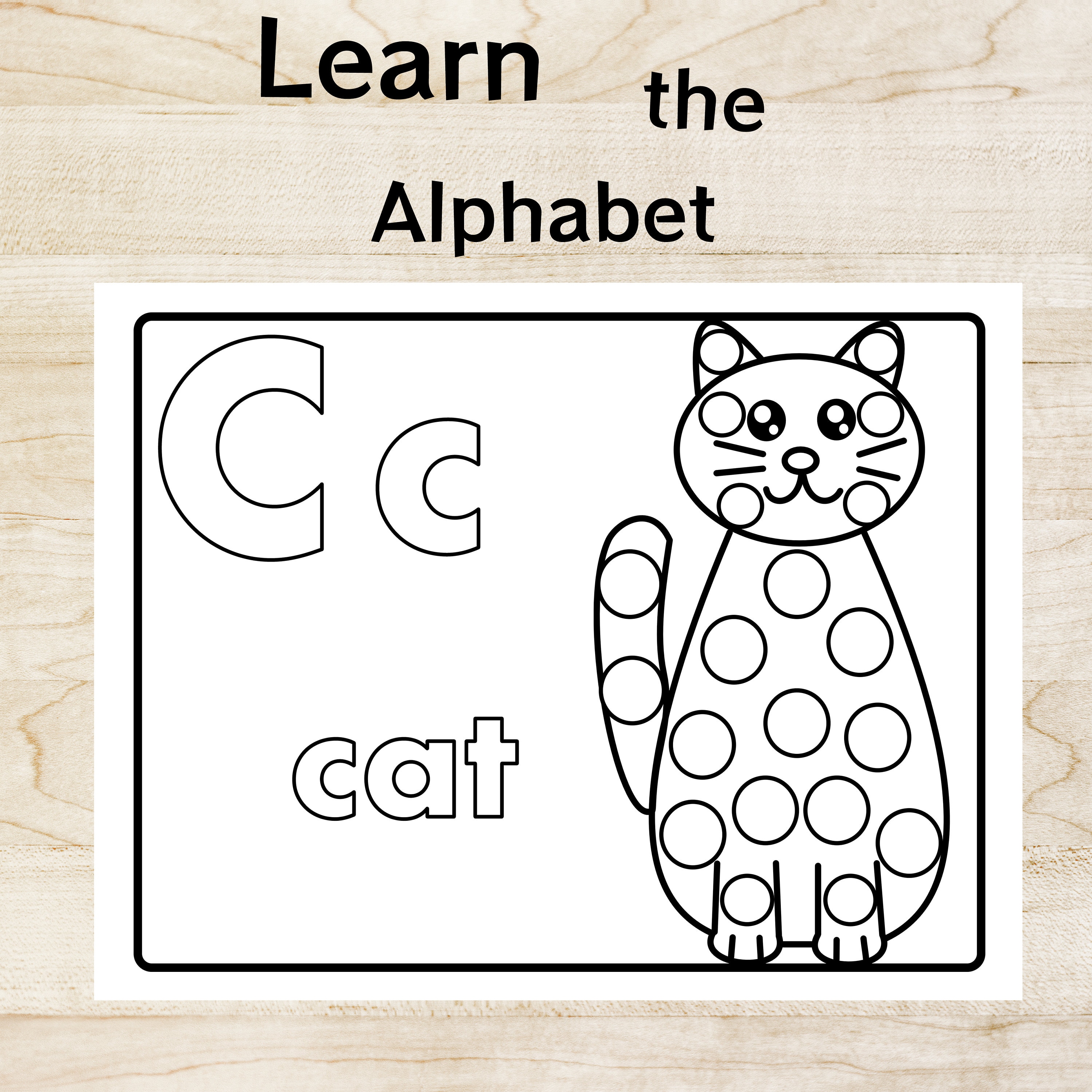 Dot Marker Printable, ABC Coloring Pages, Alphabet Preschool ...