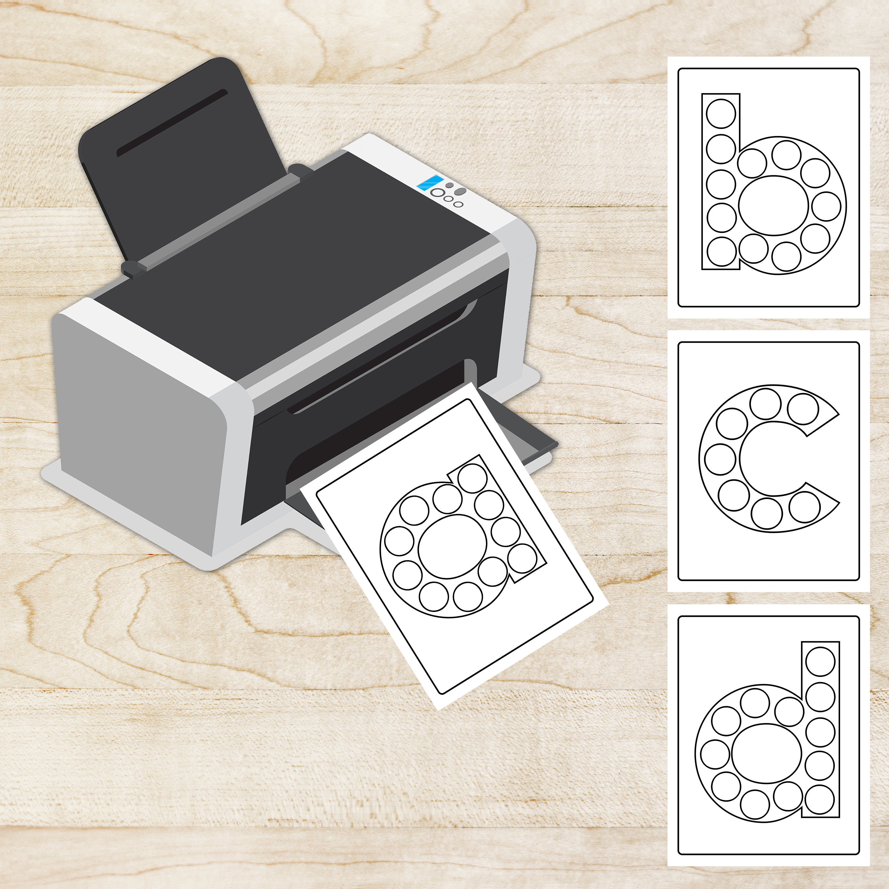 Do-a-dot Printable, Alphabet Lowercase, Activity for Kids and Toddlers ...