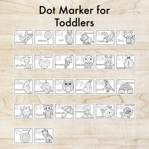 Dot Marker Printable, ABC Coloring Pages, Alphabet Preschool ...