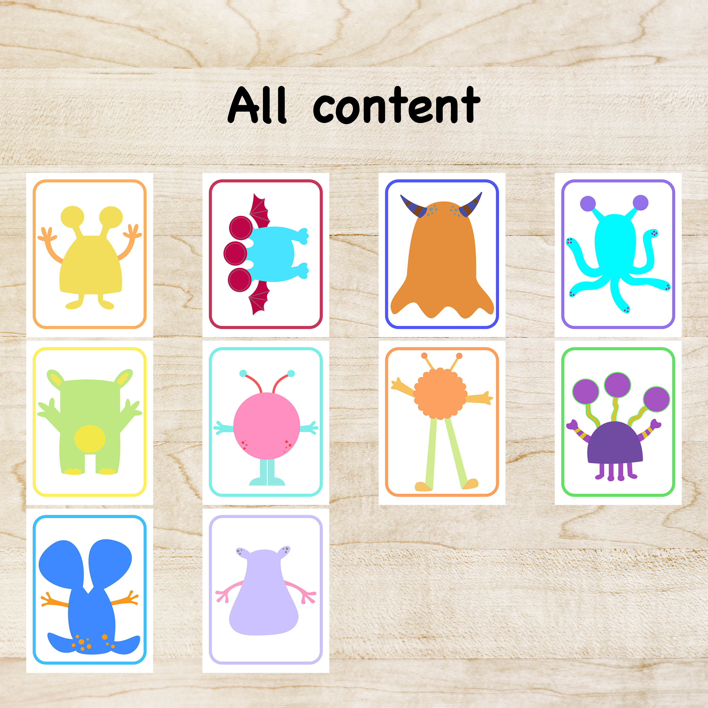 Monster Play Dough Mat, Printable Activity for Kids and Toddlers - Etsy