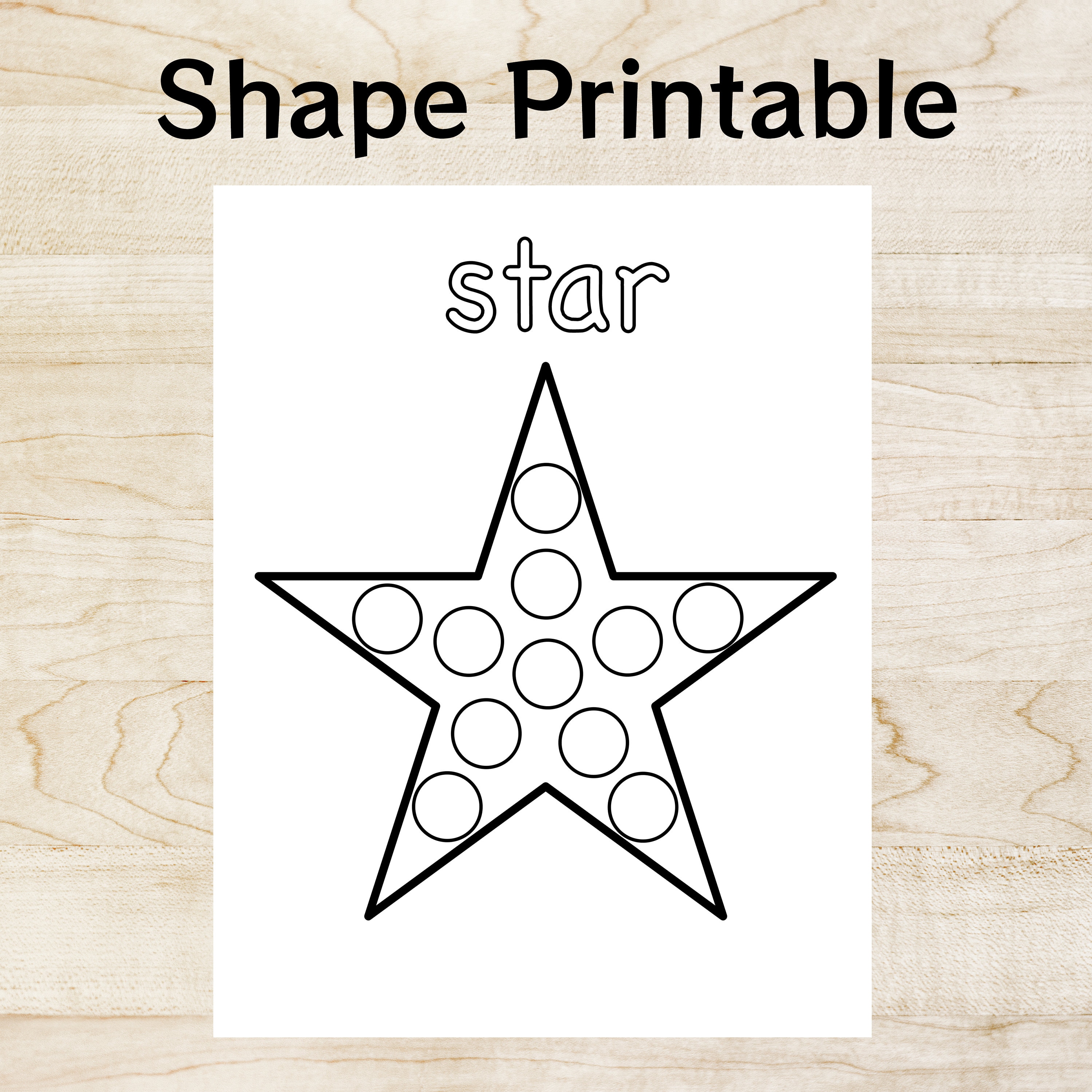 Learning Shapes, Do a Dot Printable for Kids, Shapes Dot Marker ...