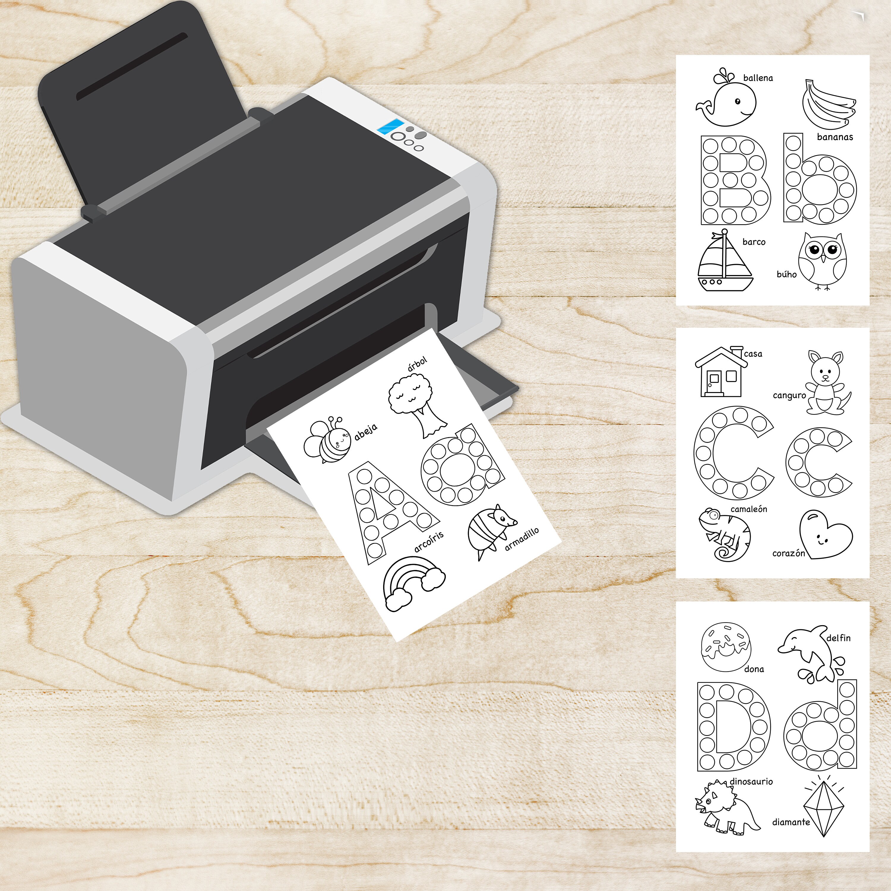 Do- A-dot Alphabet Printable Worksheets, Activity for Kids, Toddlers ...