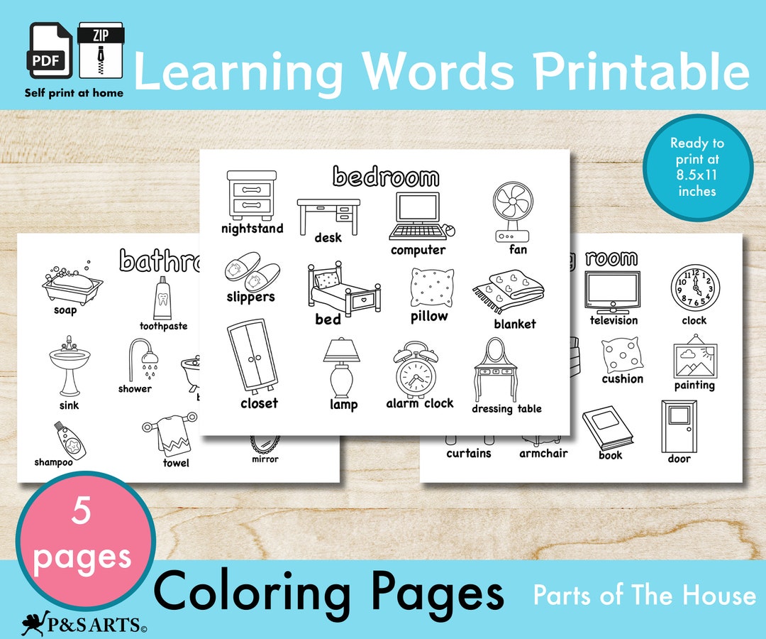 Learning Words, English Vocabulary, Printable Homeschool, Toddlers ...