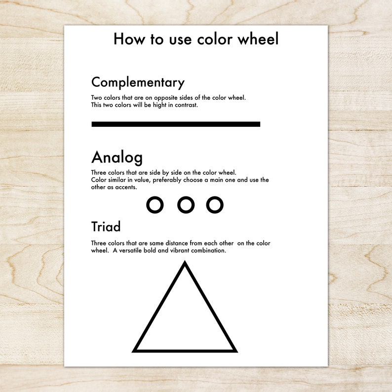 Color Wheel for Kids, Color Combinations Made Easy - Etsy