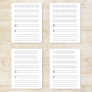 Alphabet Tracing Worksheet-printable Homeschool-preschool and ...