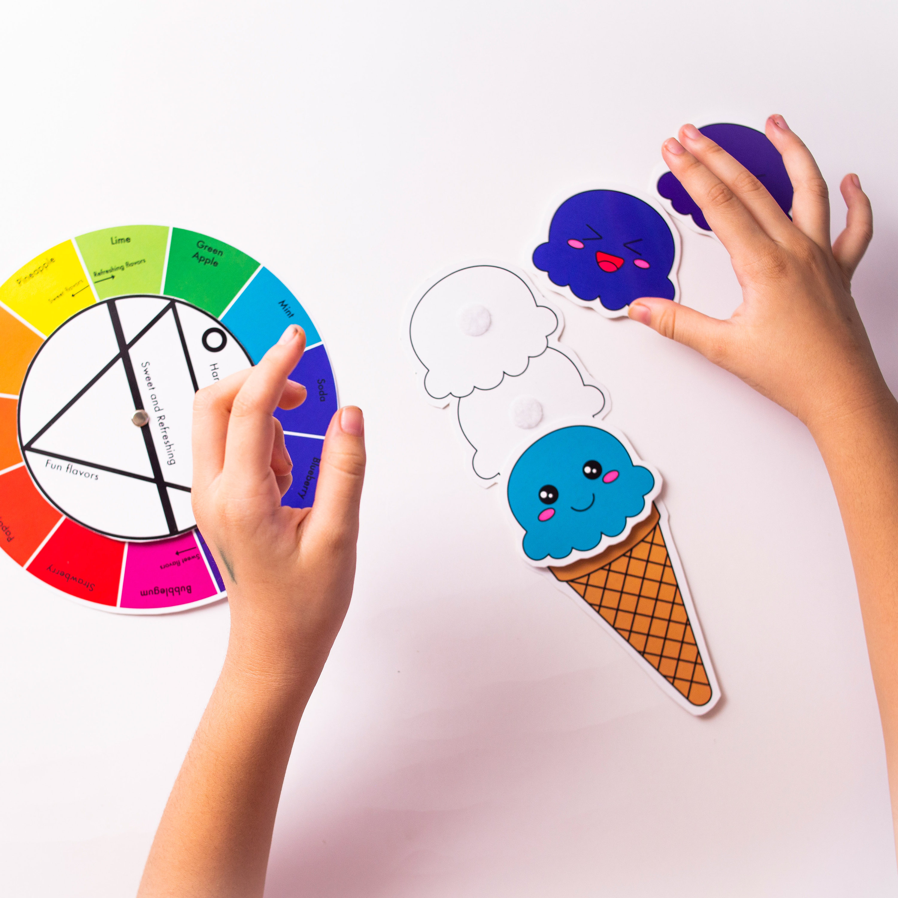 Ice Cream Color Wheel for Kids, Color Combinations Made Fun and Easy ...