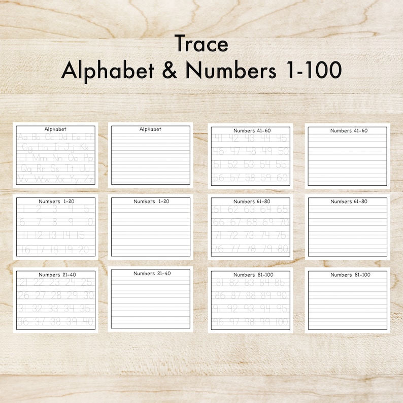 Trace Numbers 1-100 Preschool Printable, Kindergarten Worksheets ...