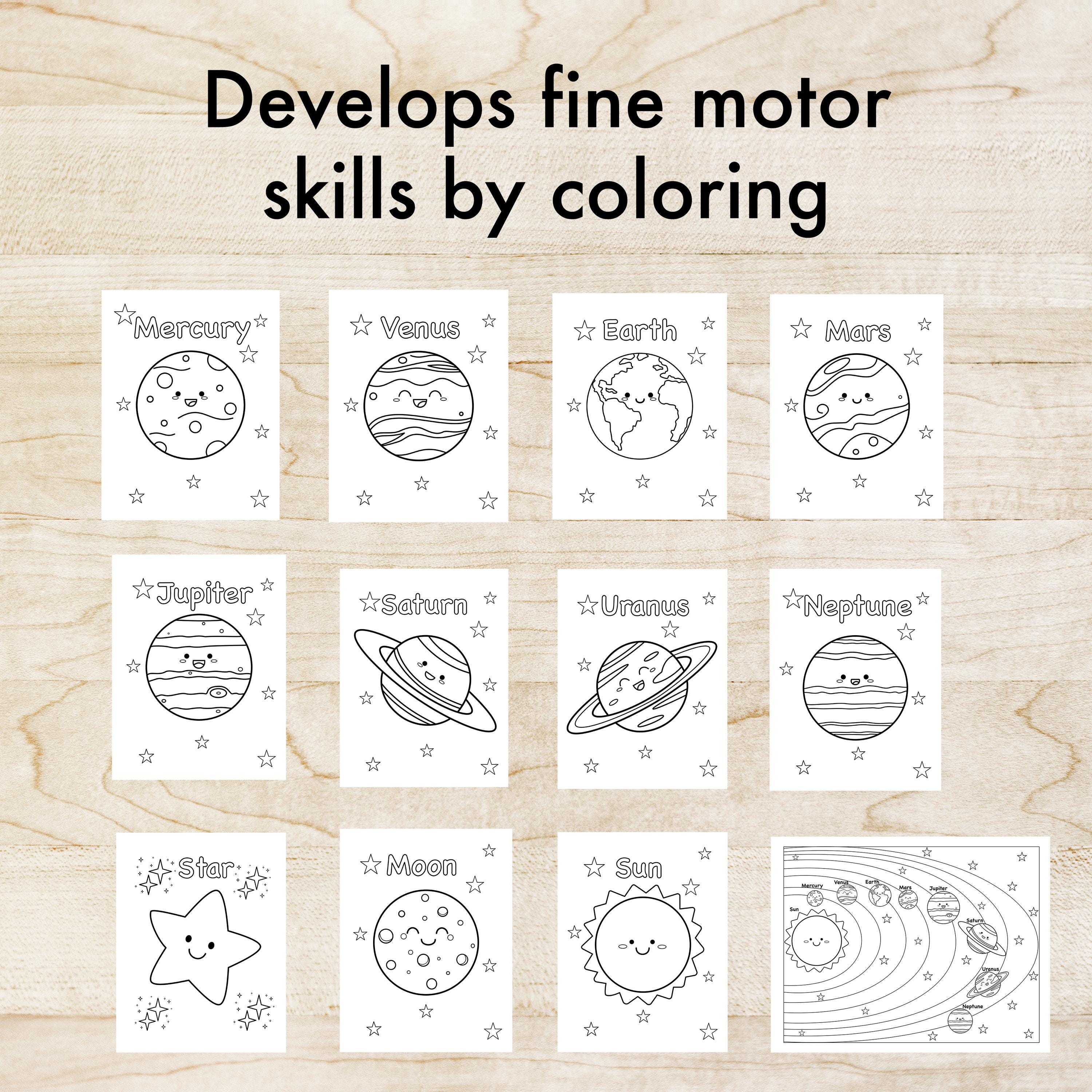 Solar System Printable, Planets Coloring Pages, Activity Preschool ...