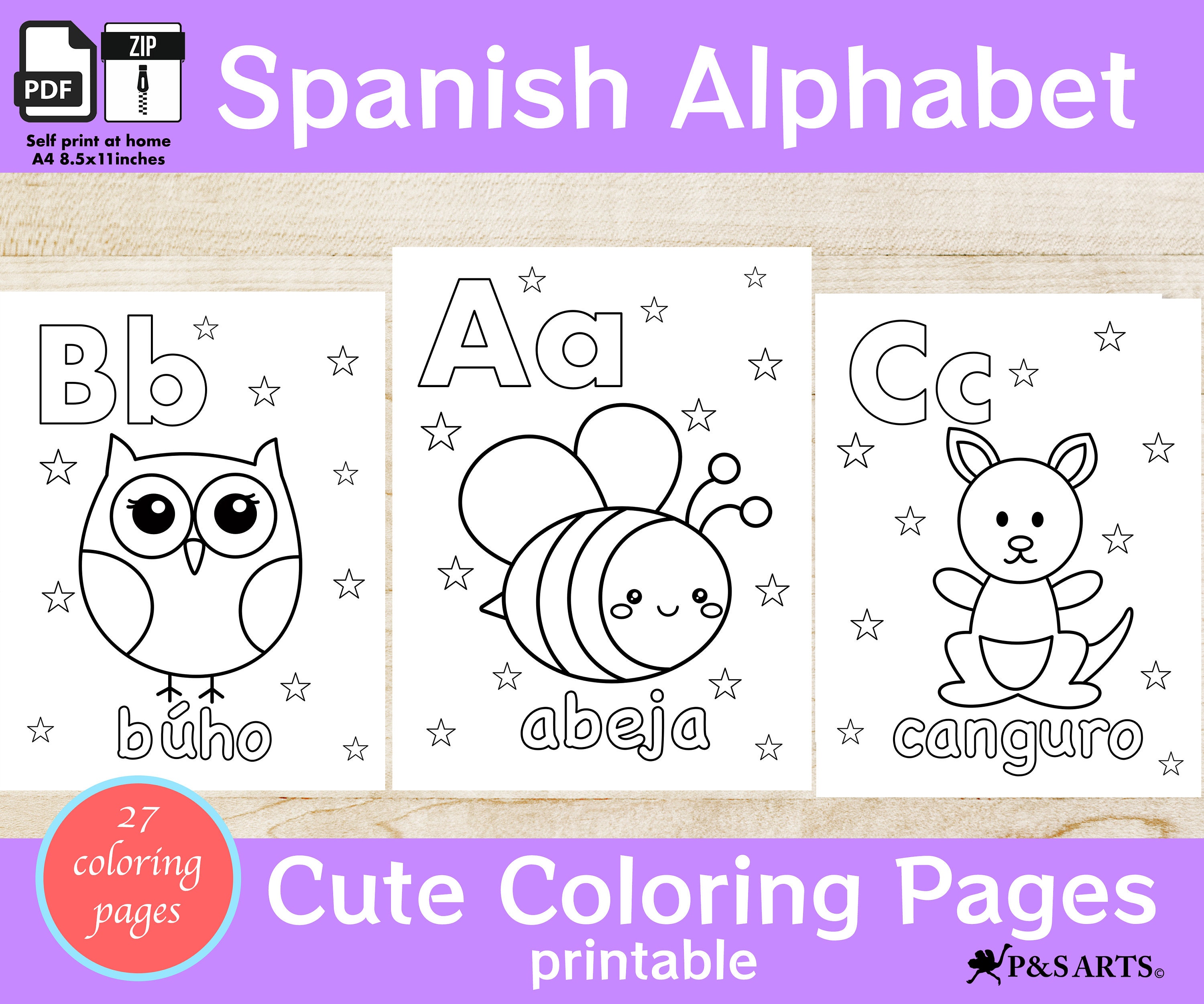 Spanish Alphabet Printable Coloring Pages [2025]