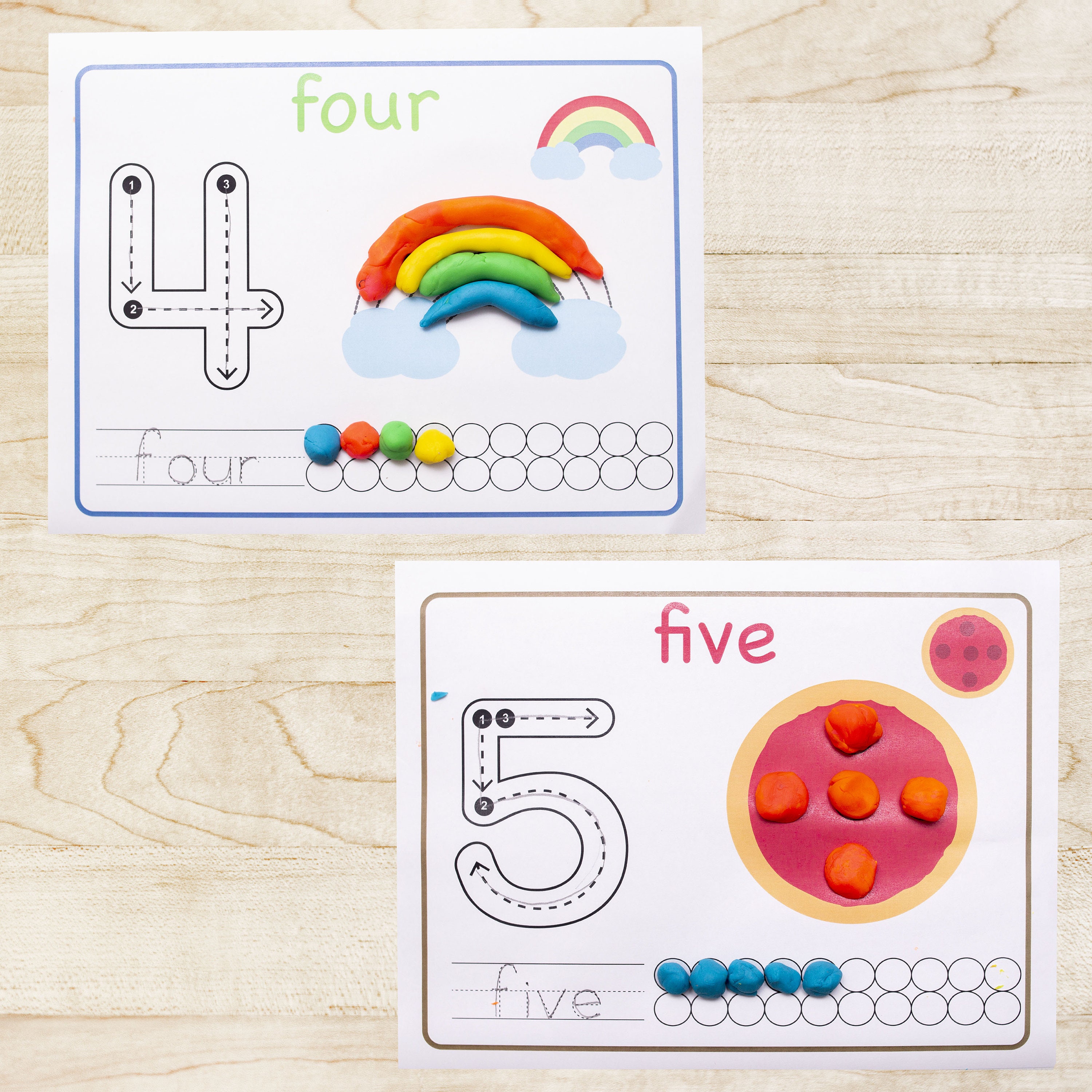 Playdough Mats Numbers 1-20 Toddler Activities, Learn to Count ...