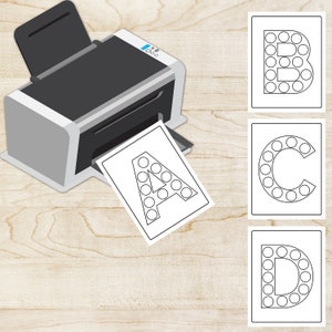 Do-a-dot Printable, Alphabet Uppercase, Activity for Kids and Toddlers ...