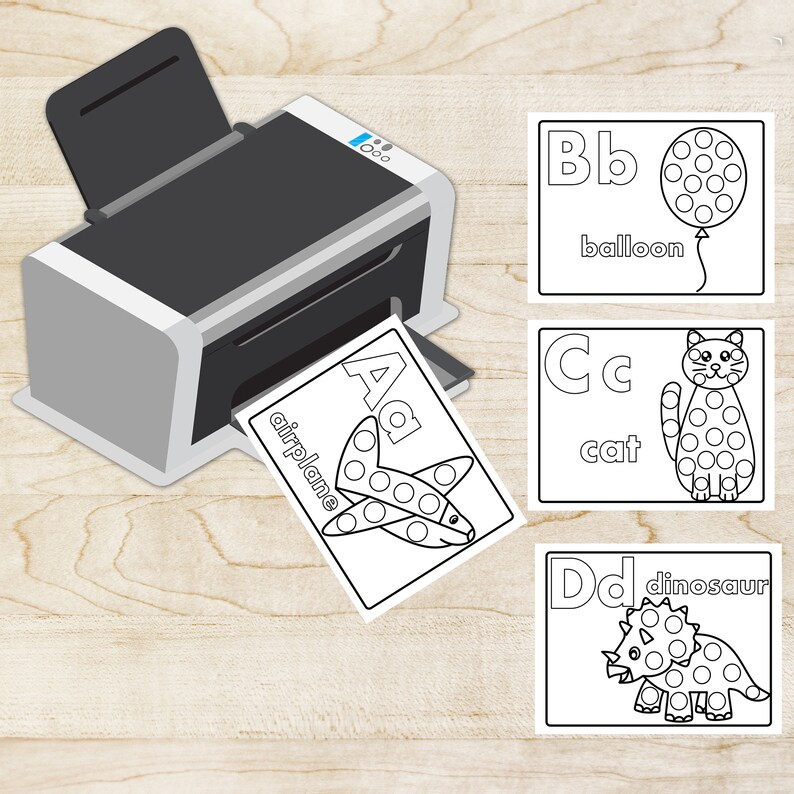 Dot Marker Printable, ABC Coloring Pages, Alphabet Preschool ...
