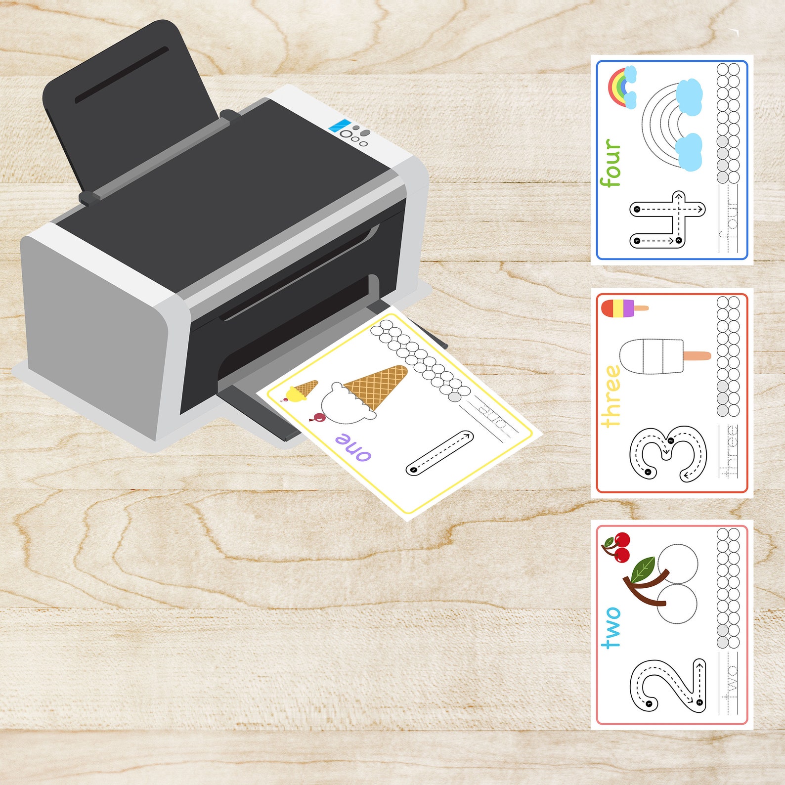 Playdough Mats Numbers 1-20 Toddler Activities, Learn to Count ...