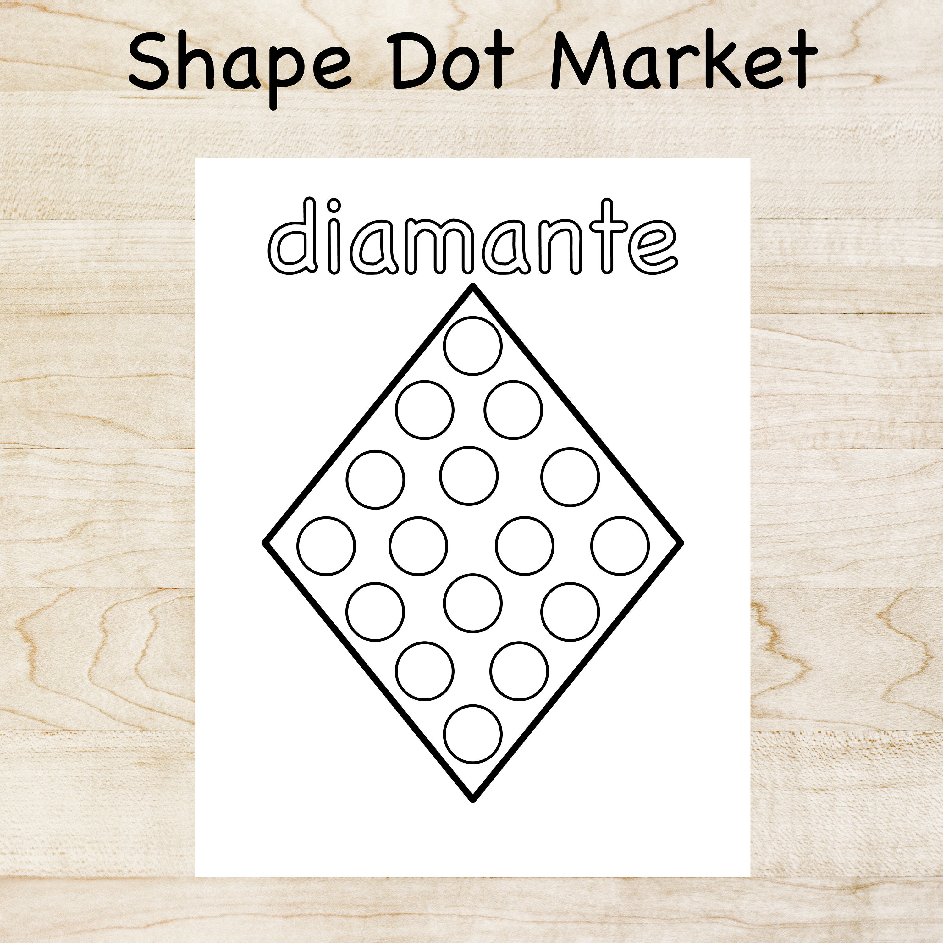 Learning Shapes, Do a Dot Printable for Kids, Shapes Dot Marker ...