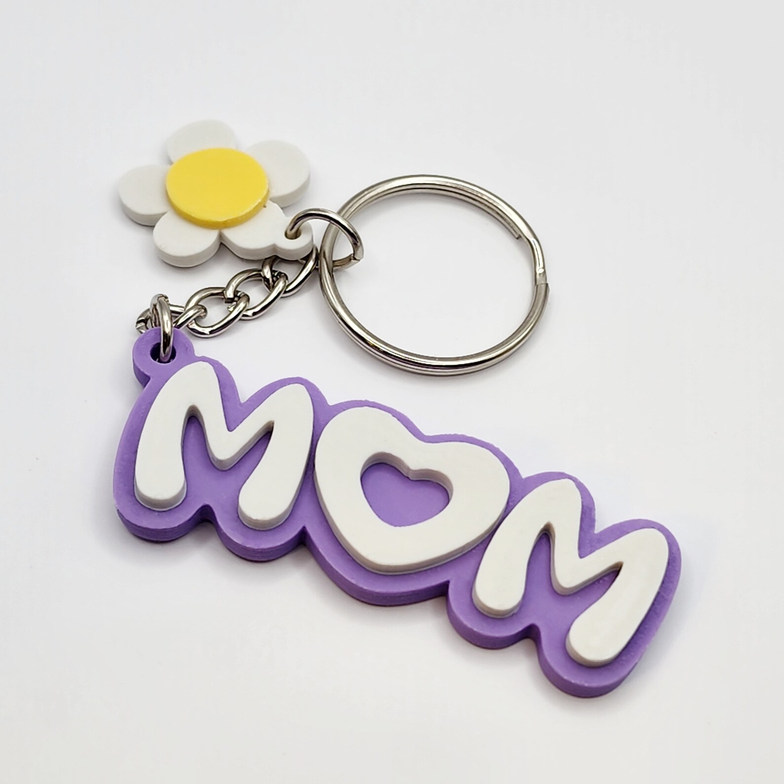 Best Mom Keychain Flowers 3d Print Gift Mom Keychain Gift for - Etsy