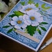 Soft Blue Birthday Card With Florals Floral Birthday Card Die Cut Paper ...