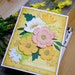 Yellow Birthday Card With Florals Floral Birthday Card in Yellow Tones ...