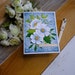 Soft Blue Birthday Card With Florals Floral Birthday Card Die Cut Paper ...