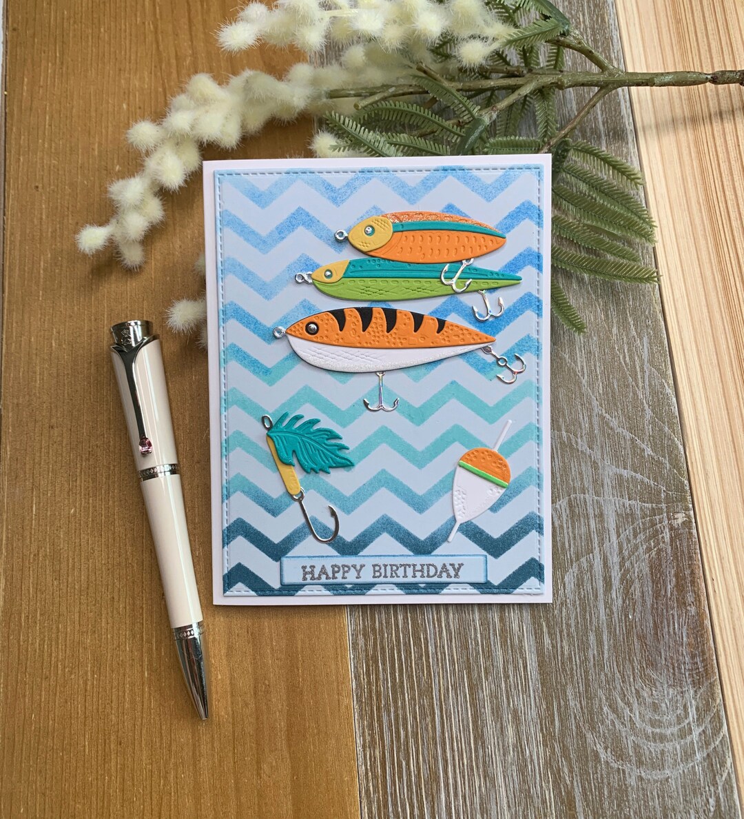 Fishing Lures Birthday Card Bday Card for Fishing Lovers - Etsy