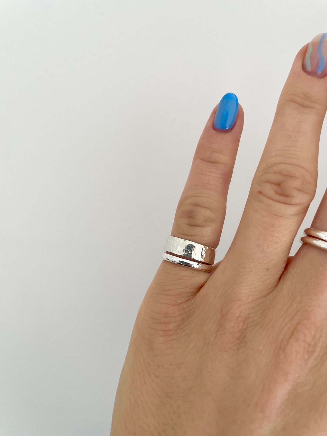 Pinky Ring Stacking Set | Recycled Sterling 925 Silver | Handmade ...