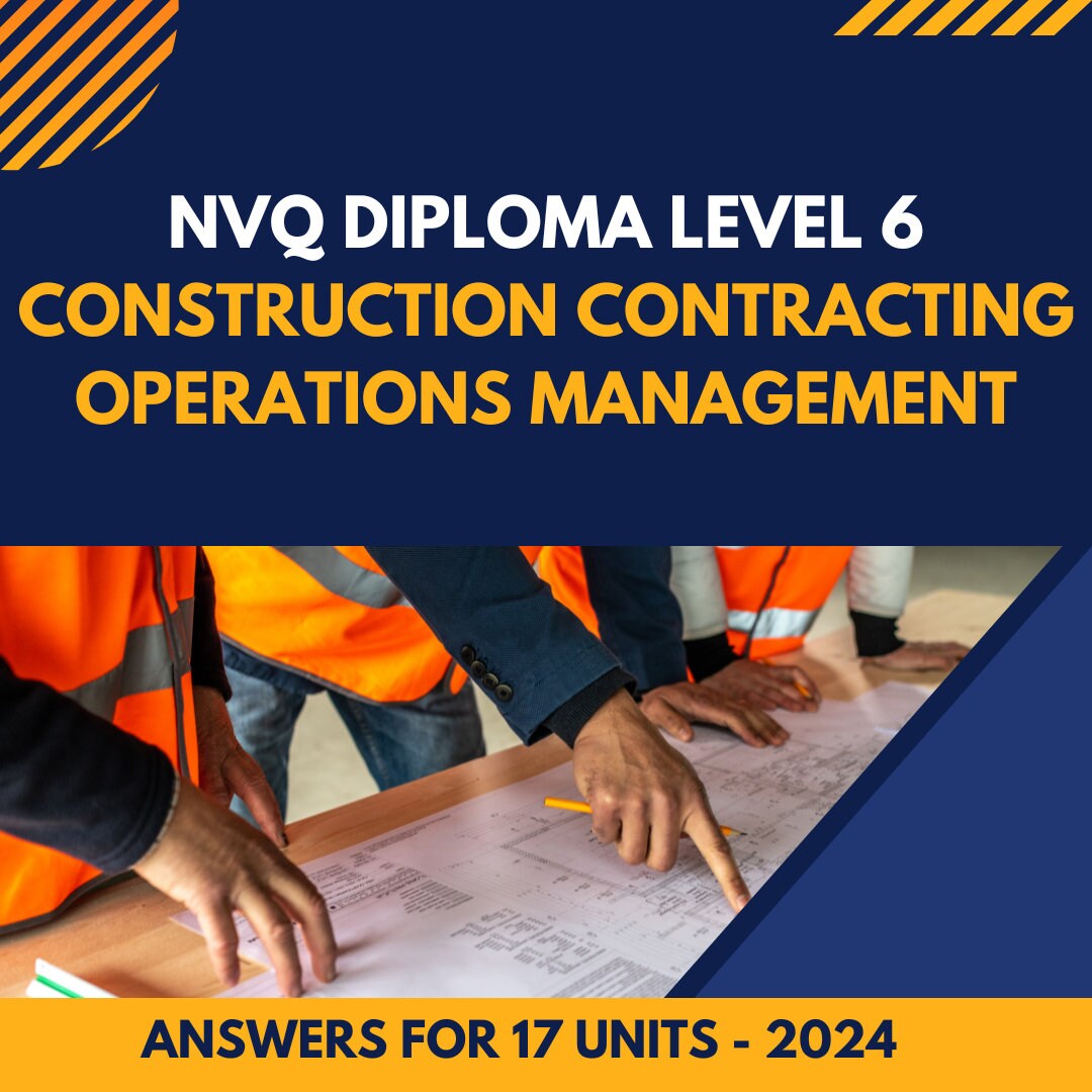 NVQ Diploma Level 6 Construction Contracting Operations Management ...