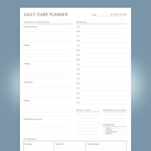 Care Planner: Daily, Weekly, Monthly | Resolve Everyday Living Issues ...